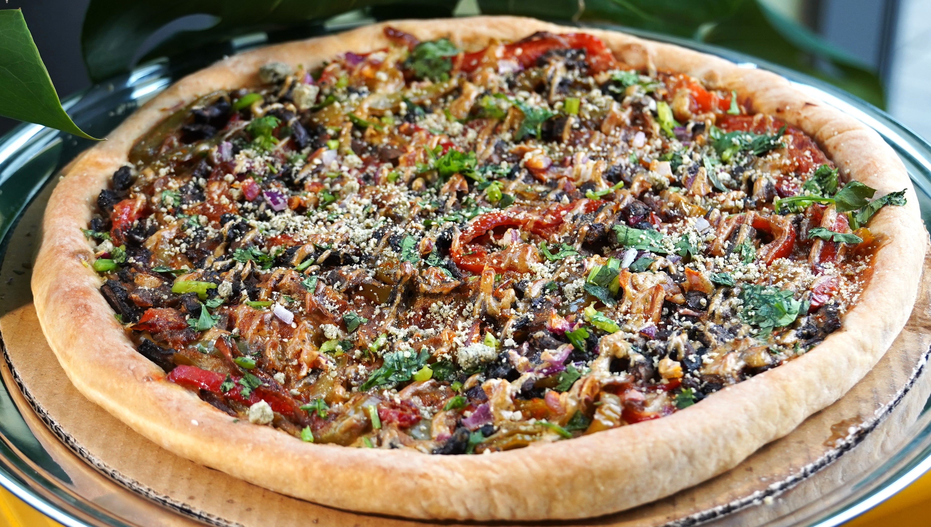 Zesty Parmesan Veggie Supreme Pizza | Conscious Plates